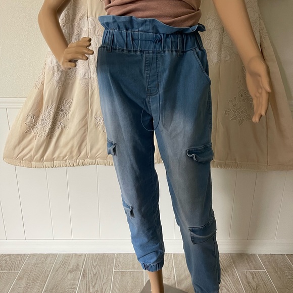 VIP | Jeans | Vip Cargopaper Bag Style Jeans With Elastic Band Top ...